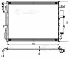 Радиатор Кондиционера Для А/М Land Rover Discovery Iv (09-) 3.0D (Lrac 1030) (LUZAR LRAC1030)