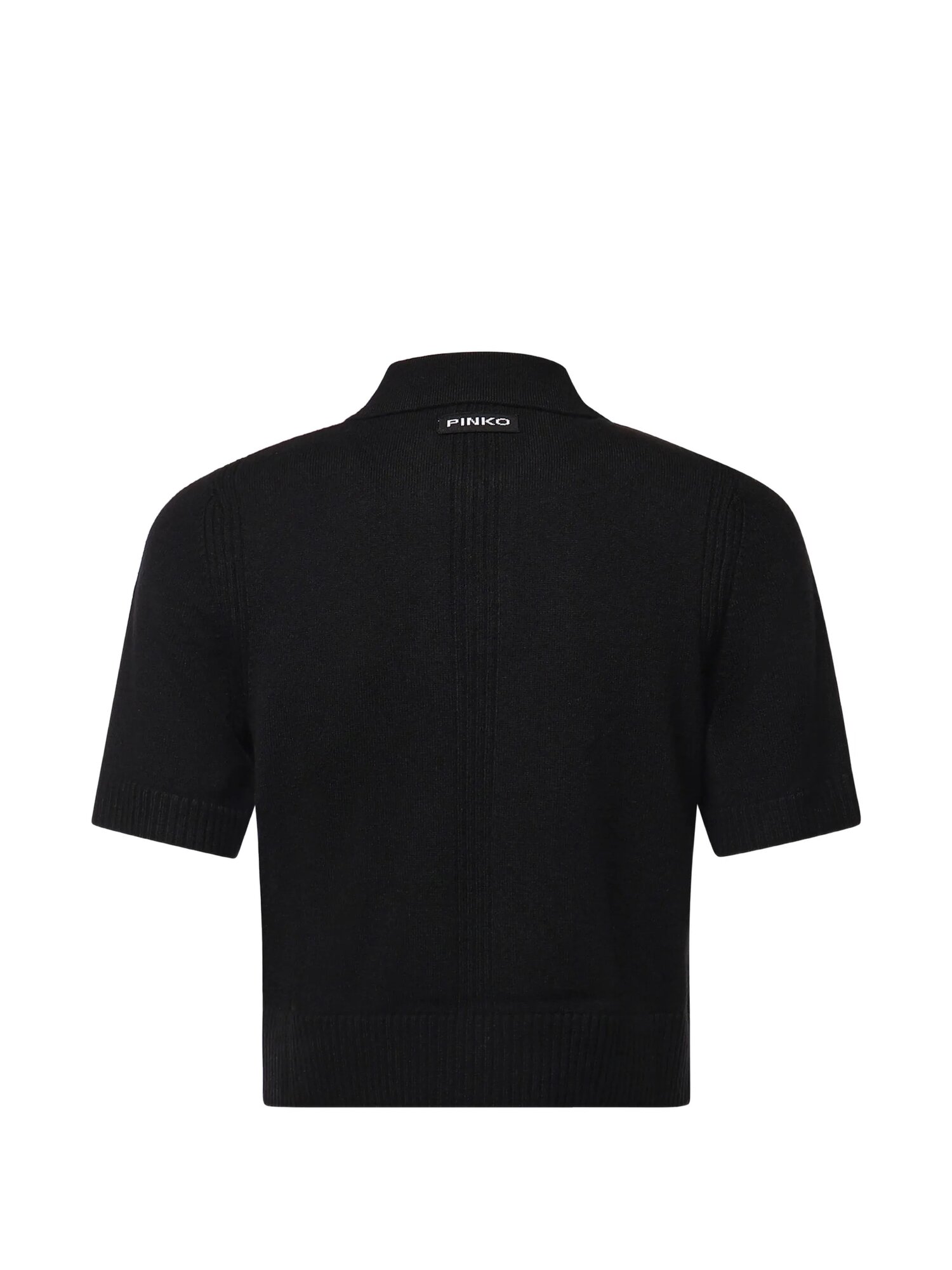 Свитер Pinko Button-up polo-collar sweater, размер 40, , черный — фото 1