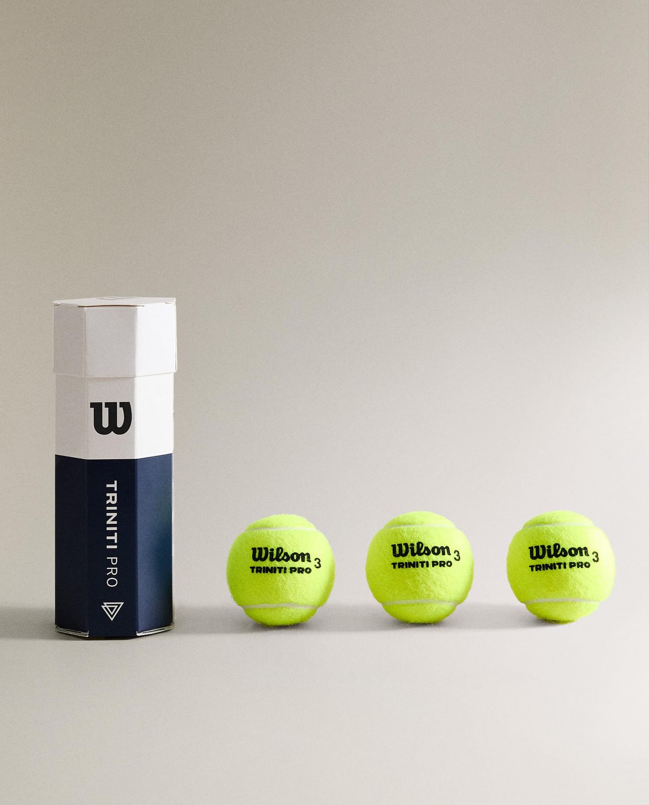Подставка декоративная Zara Home теннисные мячи Wilson, комплект 3 шт, желто-черный, 20 x 7 x 7 см 4313/043/300-99