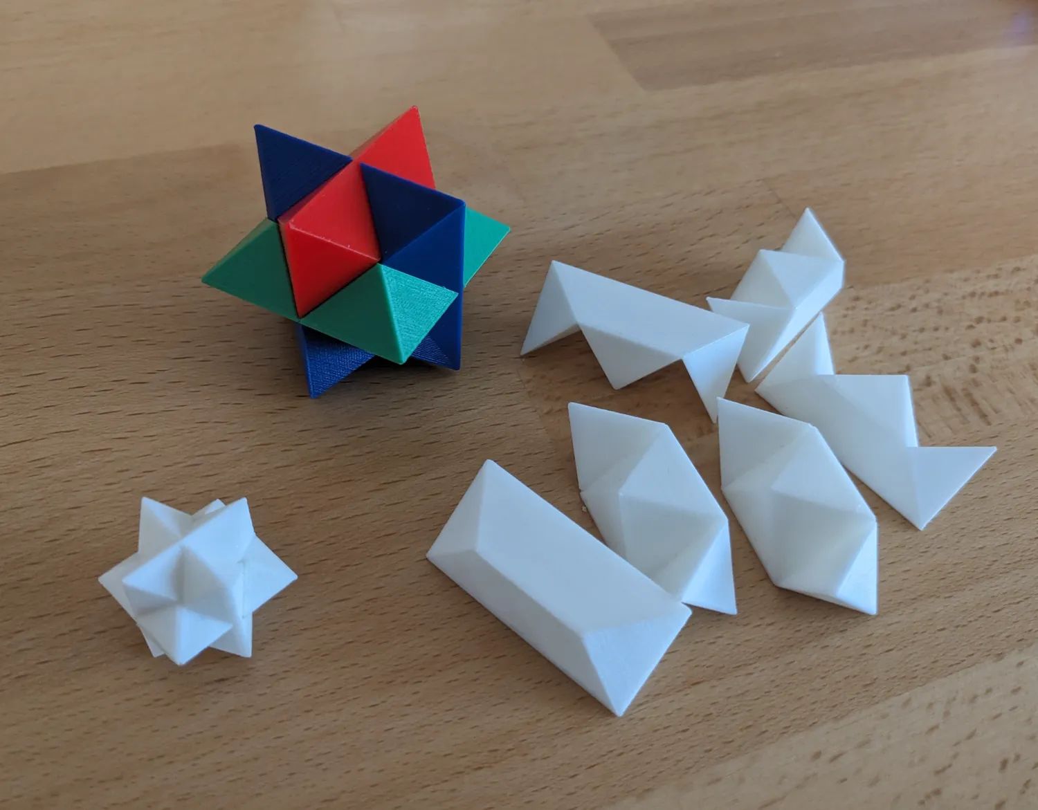 3D-пазл сборный геометрический, PLA, 3D-печать, арт. PZ-PUZ-MW-48199