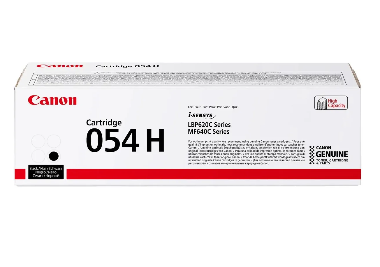 Картридж лазерный Canon 054 H BK (3028C002) черный для принтера Canon MF645Cx/MF643Cdw/MF641Cw/LBP623Cdw/621Cw
