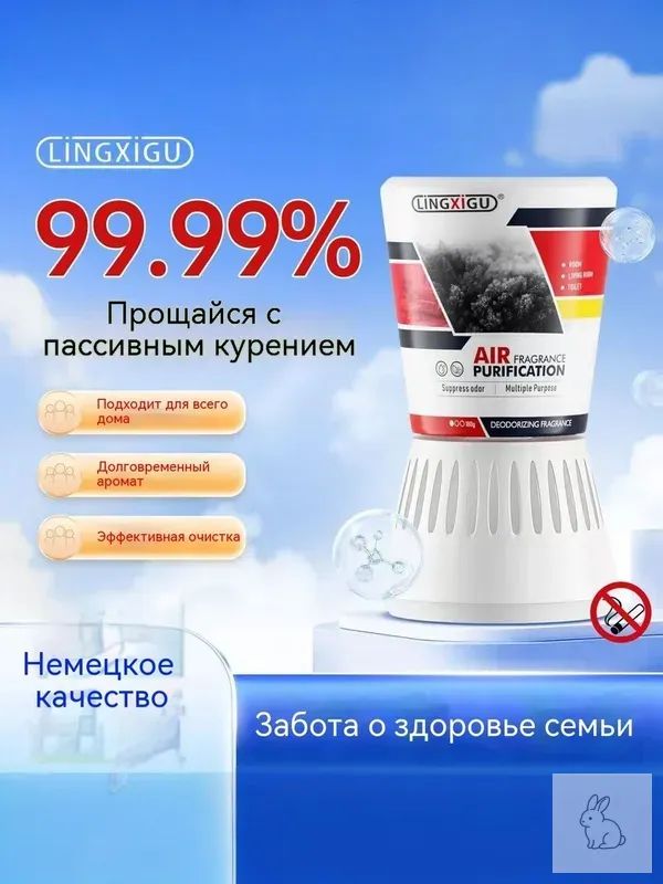 Нейтрализатор запаха табака Дым исчез: эффективно разлагает вредные вещества, устраняет запах дыма, гари и влаги в квартире и машине