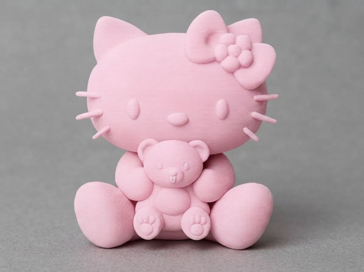 Коллекционная фигурка "Hello Kitty с плюшевым мишкой"