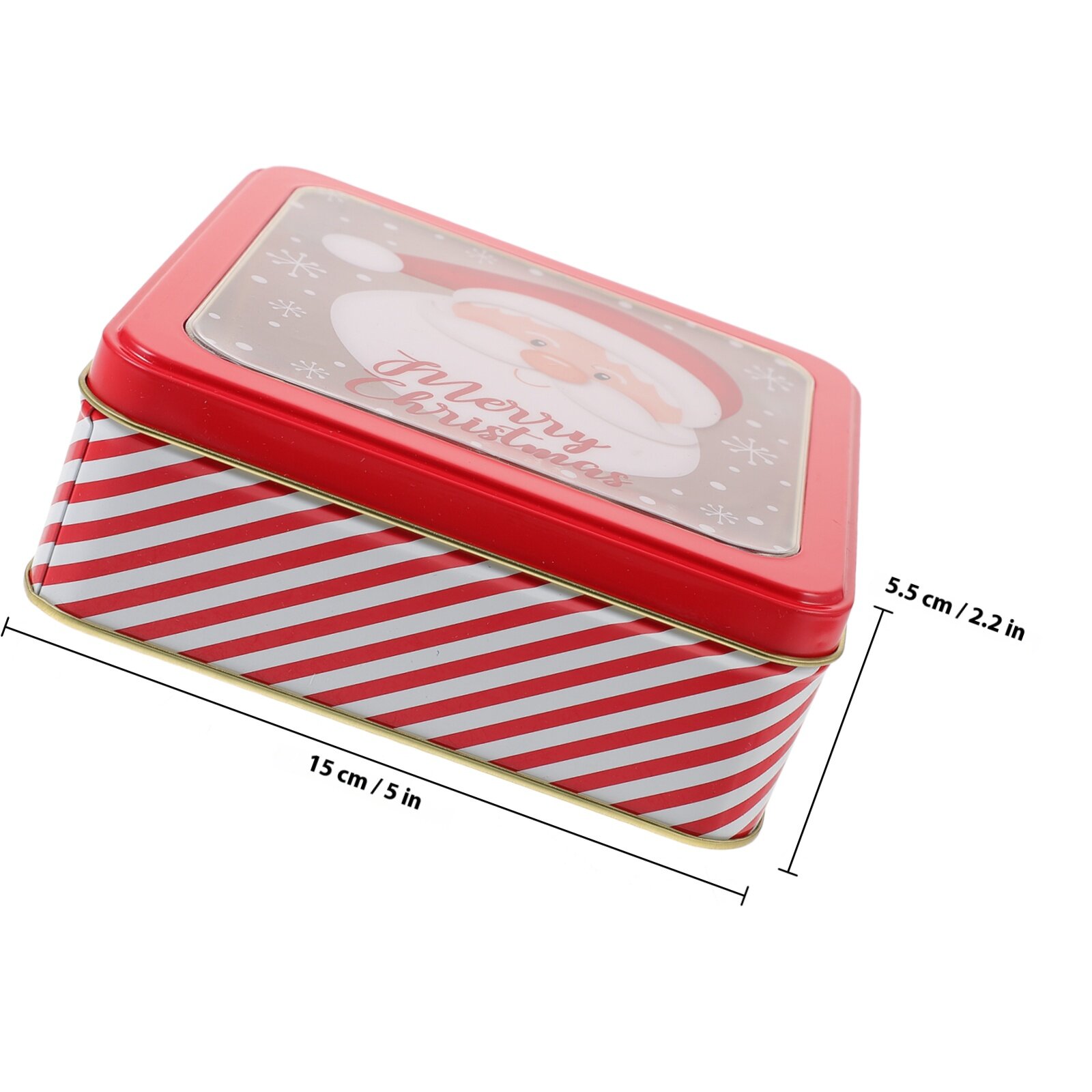 Коробка Для Конфет На Рождество С Прозрачным Окном 2 Штуки 15X15X5Cm