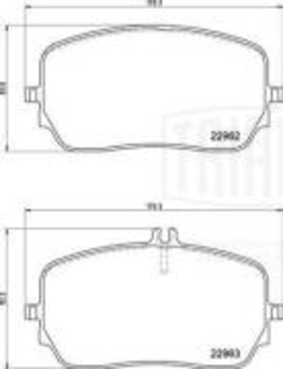 Колодки Тормозные Передние Для А/М Mercedes Gle (V167 C167) (18-) Система Cbi (Pf 2250) (TRIALLI PF 2250)