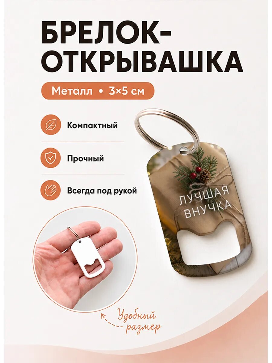 Брелок открывашка "Новогодний Подарок"