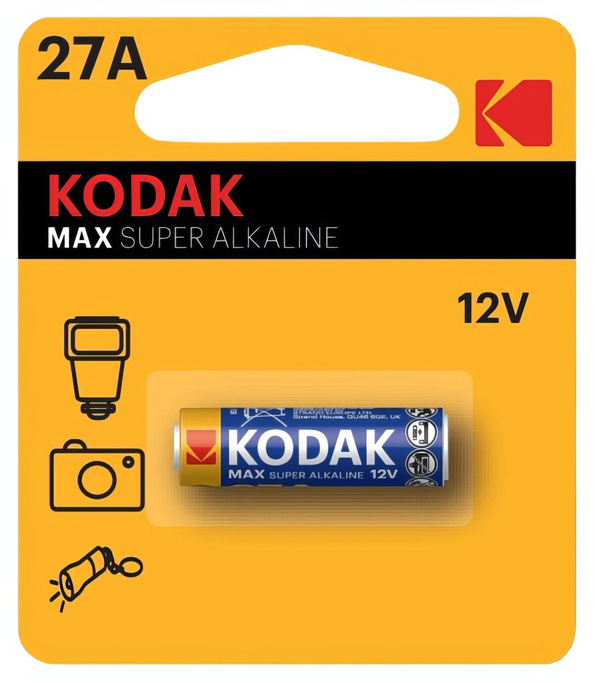 Батарейка KODAK 27A блистер 1шт