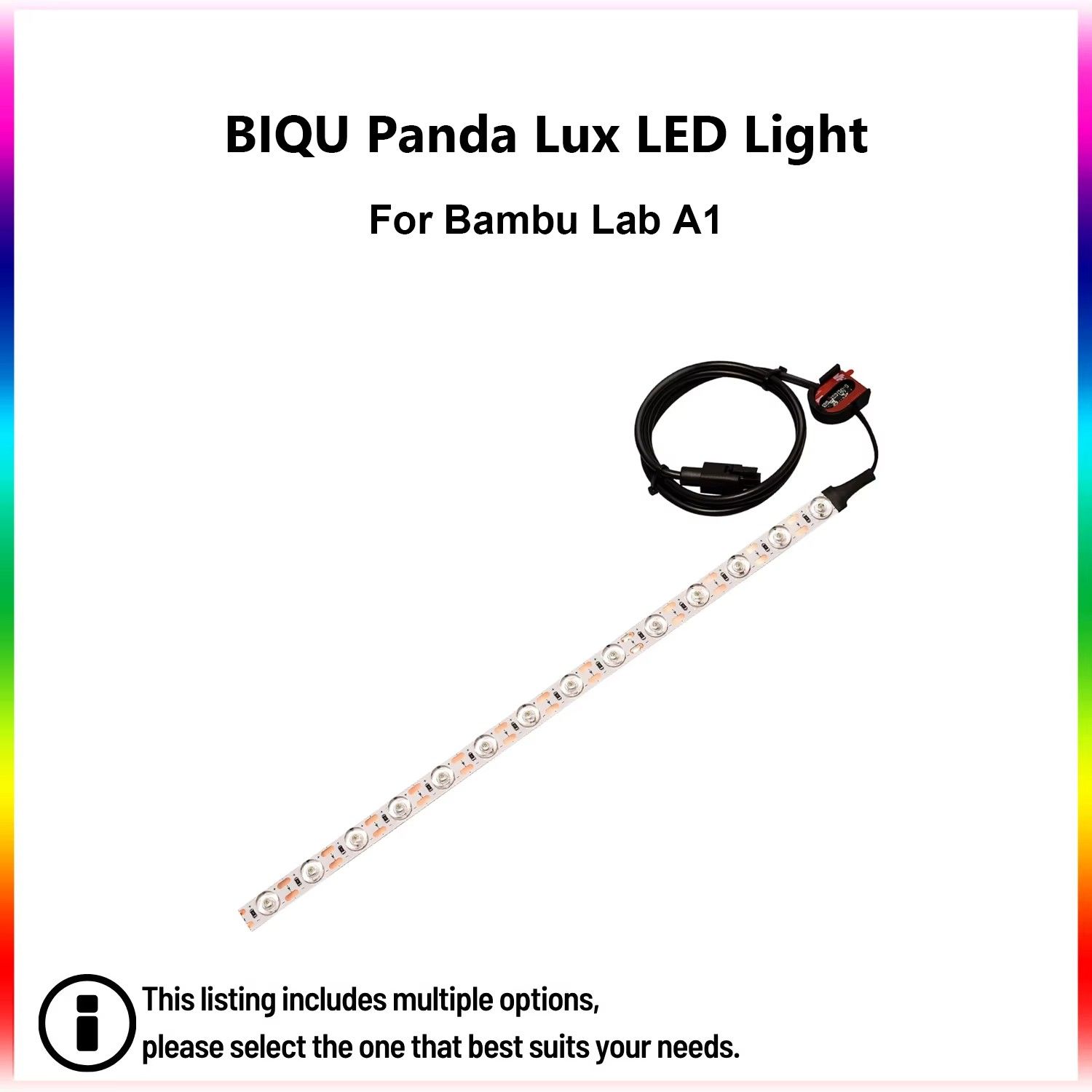 Подсветка для 3D принтера Bambu Lab A1 (не для mini). Модуль BIQU Panda Lux LED светодиодная лента