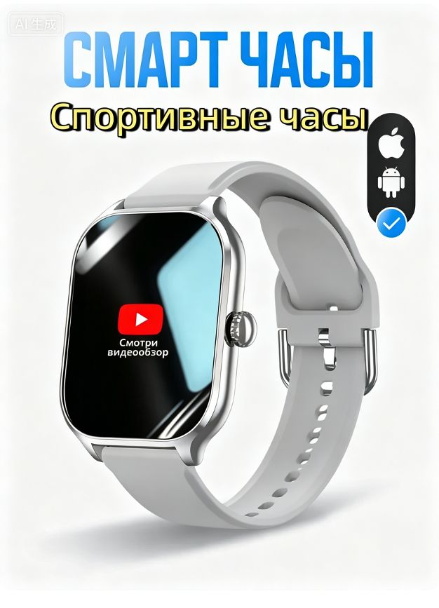 Смарт-часы, Вызов по Bluetooth, напоминание о сообщениях, отслеживание физических нагрузок на улице, воспроизведение музыки, пользовательские обои для рабочего стола, мониторинг сердечного ритма / сна / артериального давления / содержания кислорода в крови