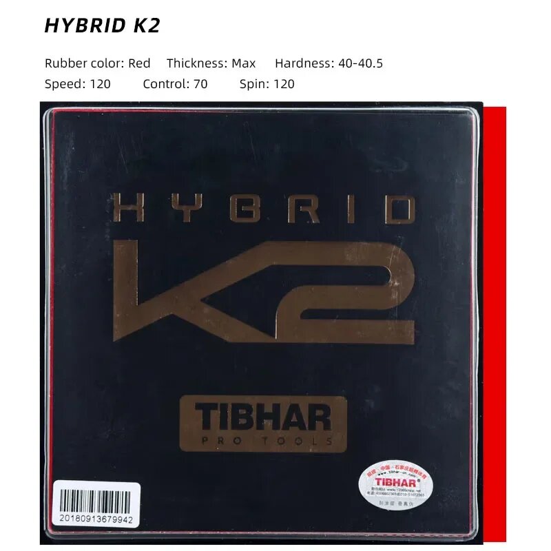 Оригинальная накладка для настольного тенниса Tibhar Hybrid K1 Pro Plus K2 Pro K3, липкая накладка для пинг-понга с внутренней энергетической губкой