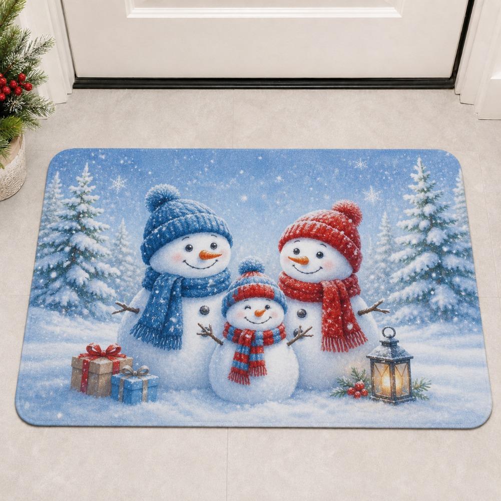 Коврик 40x60 см новогодний