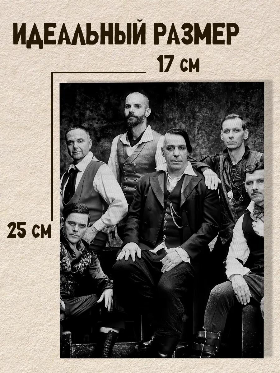 Картина на стену Rammstein, на подрамнике, 1шт, 25х17 размер. — фото 1