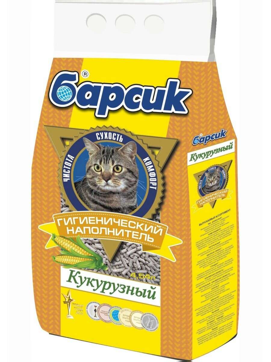 Наполнитель барсик Кукурузный 4,54л