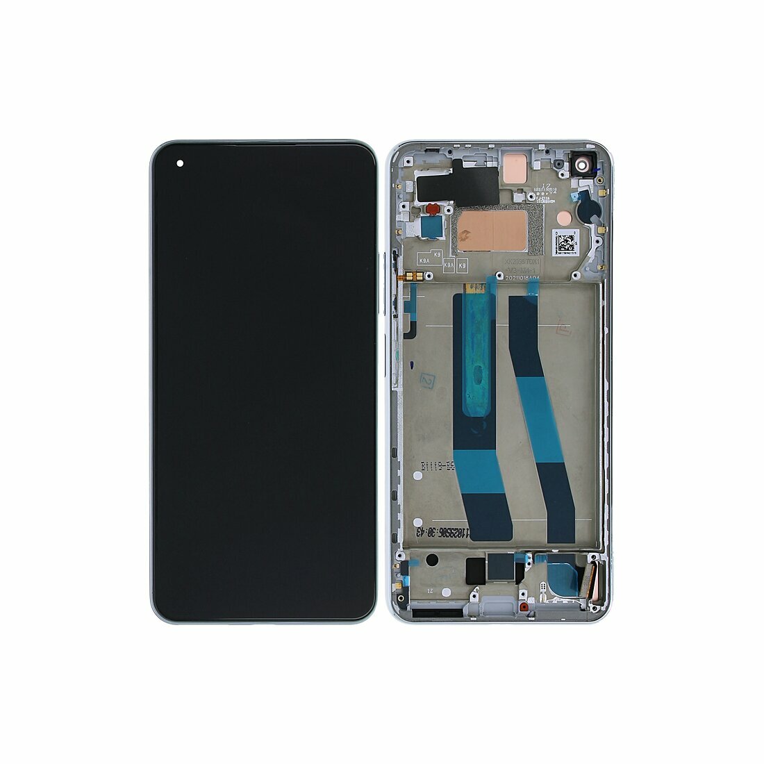 Дисплей Xiaomi Mi 11 Lite 5G NE в сборе серый