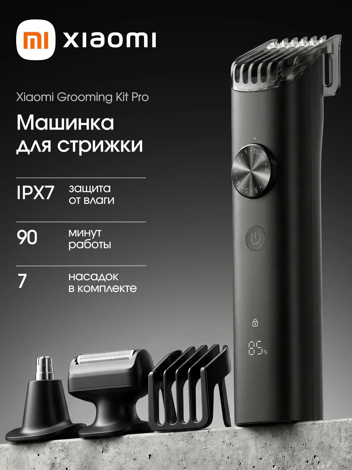 Машинка для стрижки Xiaomi Grooming Kit Pro (XMGHT2KITLF) ЕU