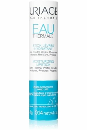 Бальзам для губ uriage eau thermale moisturizing lipstick, прозрачный, 4 г