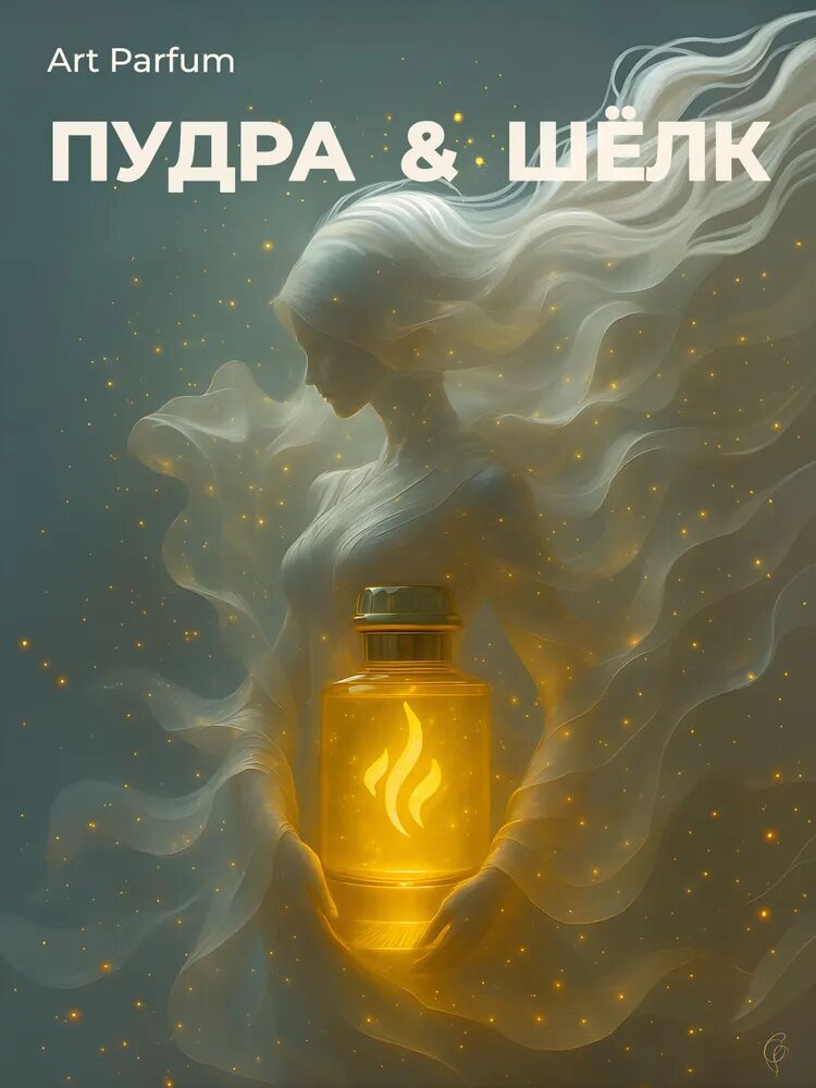 Арт парфюм AromaKo "пудра & шёлк", 30 мл, амбра, ваниль, пачули