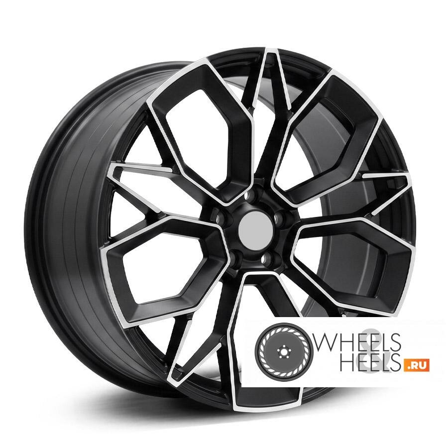 Диск автомобильный литой RST R2109FF 21x8.5 5x108 et40 dia63.3 Черный матовый с полированной лицевой поверхностью