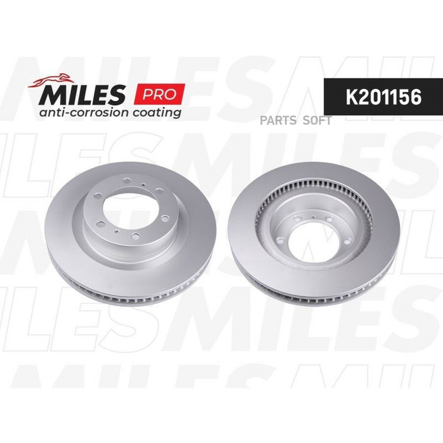 MILES K201156 Диск тормозной TOYOTA LAND CRUISER PRADO (J150) 10- передний ()