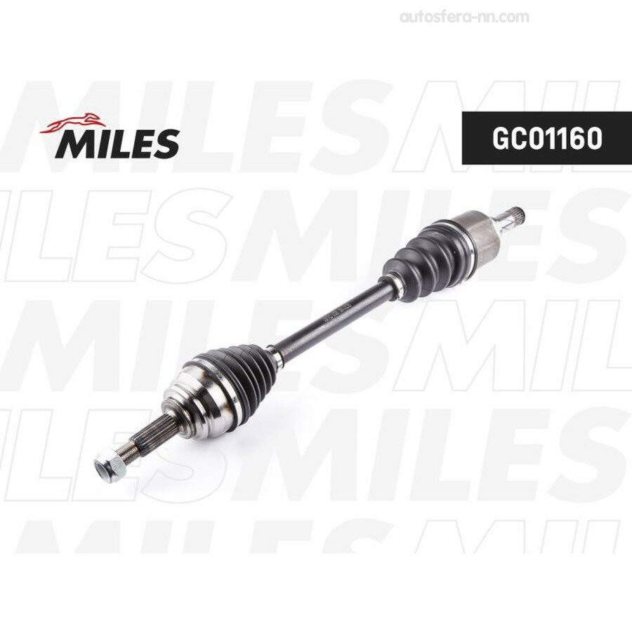 MILES GC01160 Привод в сборе RENAULT LOGAN MCV/LADA LARGUS E5 лев.