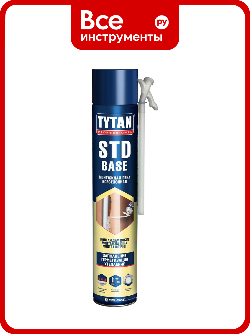 Пена монтажная TYTAN PROFESSIONAL std base 750 мл, всесезонная 267884