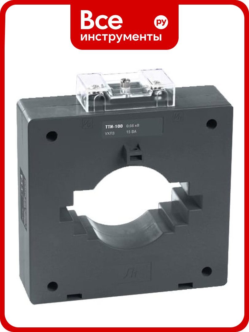 Трансформатор тока IEK ТТИ-100 2000/5, класс 0.5, 15ВА ITT60-2-15-2000