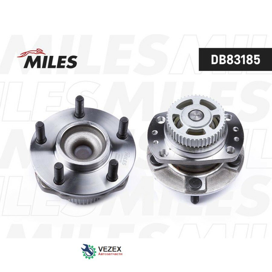 MILES DB83185 Ступица колеса задняя с подшипником CHRYSLER VOYAGER III/DODGE CARAVAN III 95-01 15-17 (SNR R186.09) DB83185