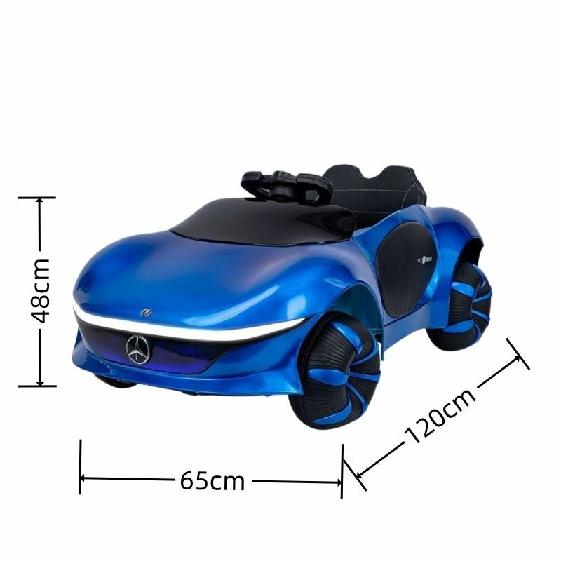 Электромобиль Mercedes-Benz Vision AVTR электрон с полным приводом покраска авто через блютуз синий
