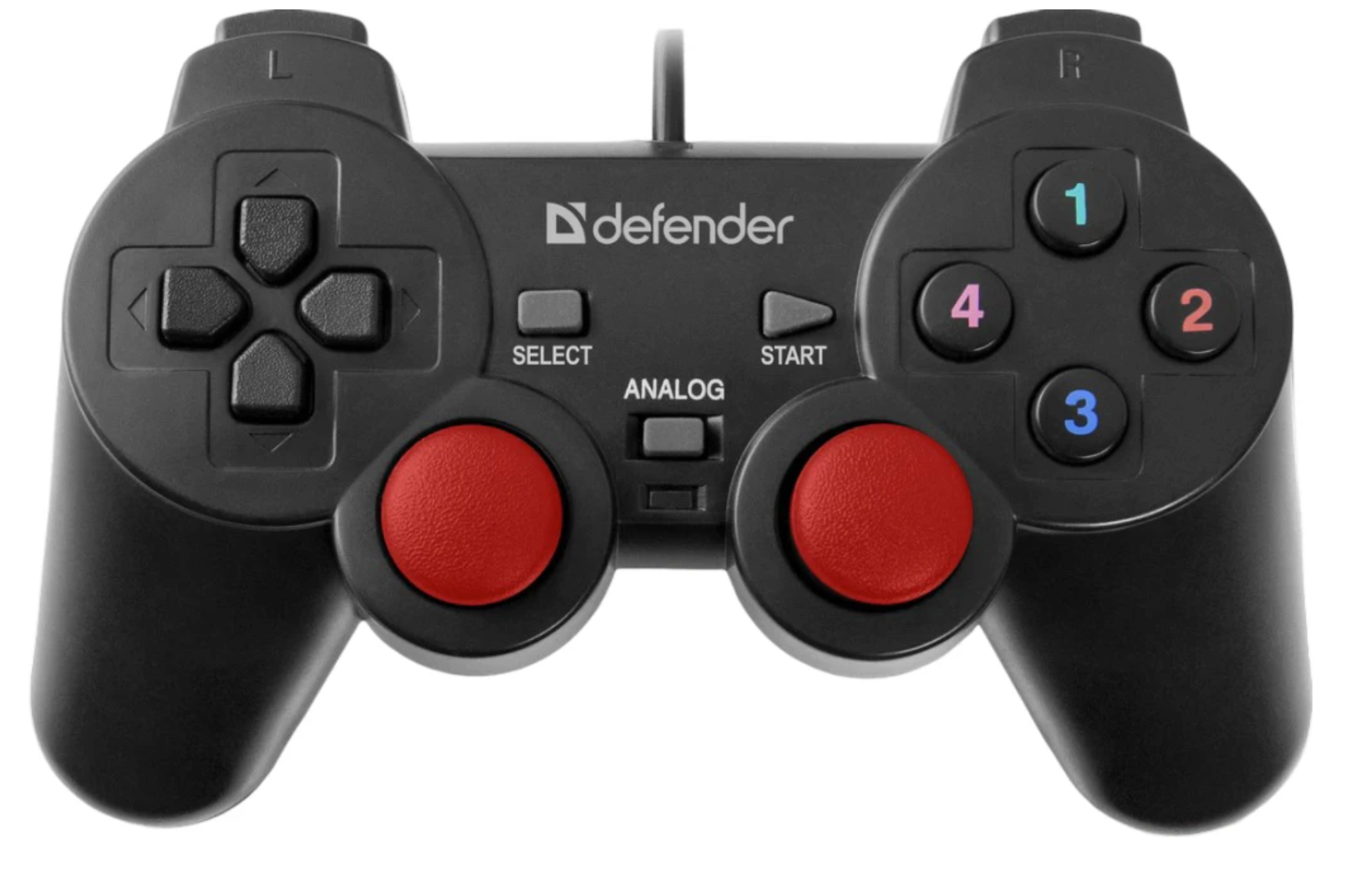 Геймпад игровой Defender Glyder с вибрацией, проводной, черный, (64399)