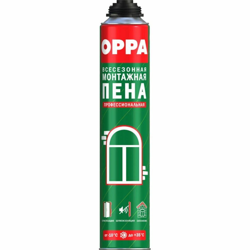Пена монтажная OPPA профессиональная всесезонная 750 мл, 2404853
