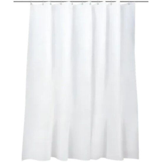 Штора для ванной Defender Home Elegance Eco-02 белый, 180x200см, 55г/м2, PEVA