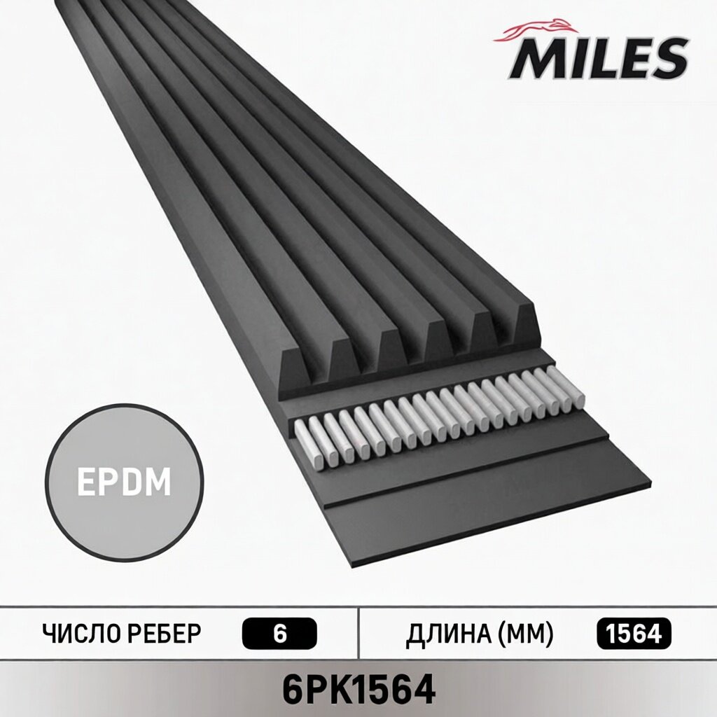 Ремень поликлиновой 6PK1564 Continental арт. 6PK1564