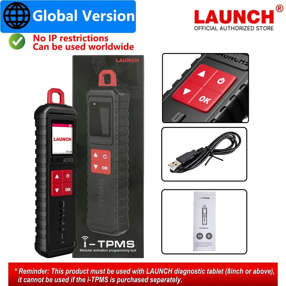 Новый диагностический прибор X431 i-TPMS для измерения давления в шинах (2026 года выпуска): перепрограммирование, сброс и кодирование датчиков TPMS, обновление TSGUN