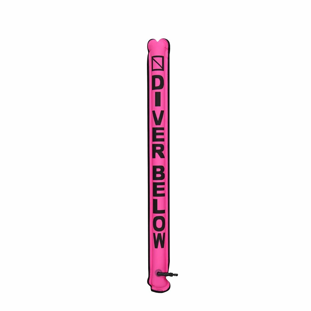 Буй для дайвинга "Diver Below", розовый, Fluorescent Pink