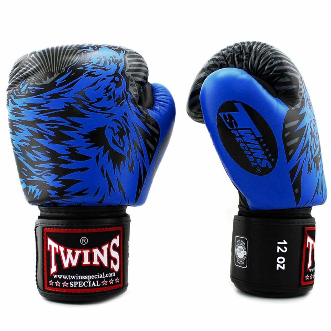 Перчатки для бокса Twins FBGVL50 синие 10 унций