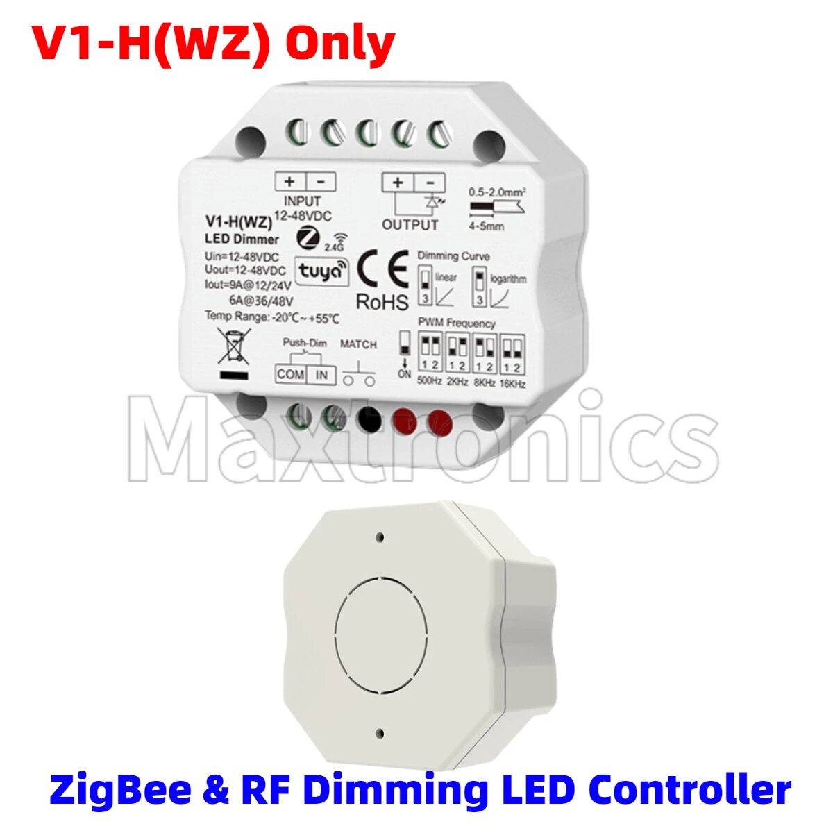 Белый ZigBee LED диммер V1-H(WZ) Only