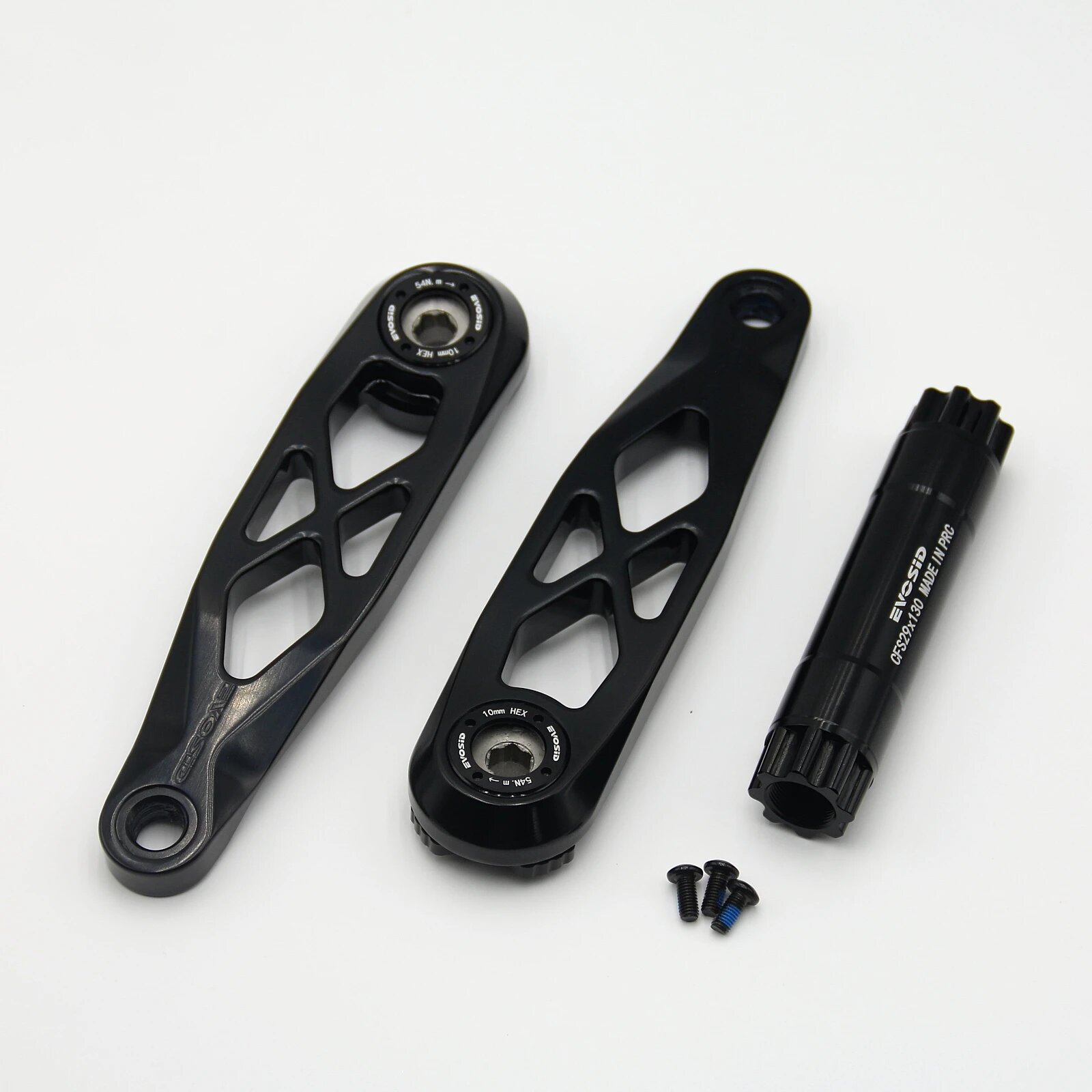 Шатуны EVOSID MTB DUB 29 мм 165/170/175 мм для горных велосипедов Черный, Black Crank 175mm