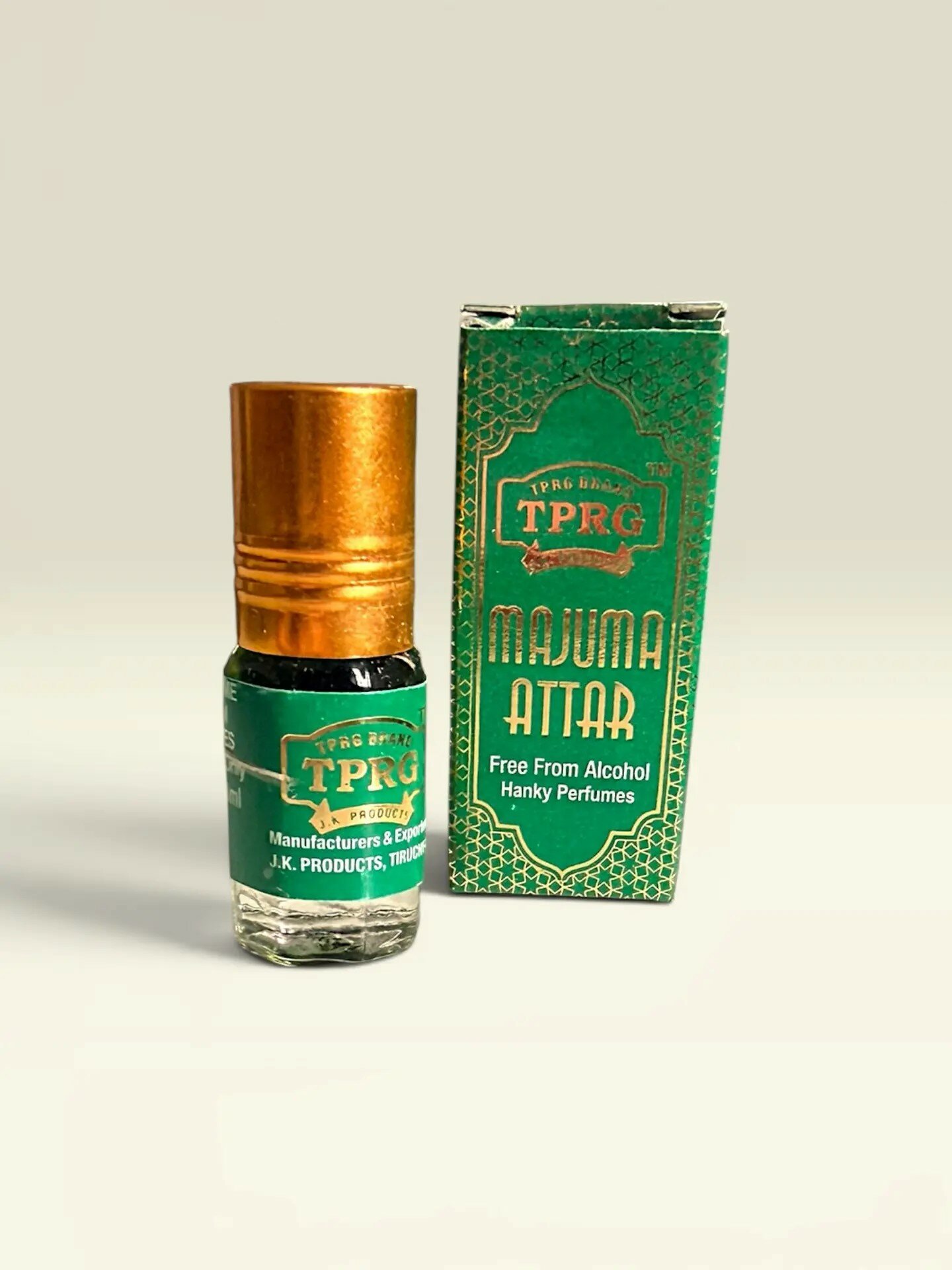 MAJUMA Attar, Free From Alcohol, TPRG (маджума Аттар, масляные индийские духи), ролик, 3 мл.
