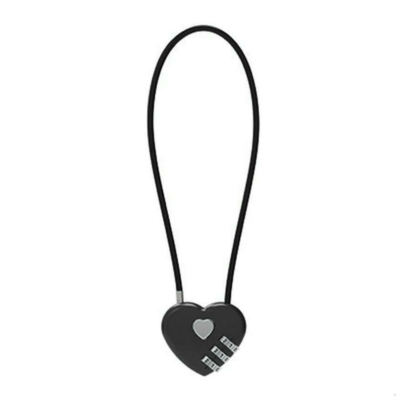 Сердечный замок-желание для влюбленных, Черный - 30cm