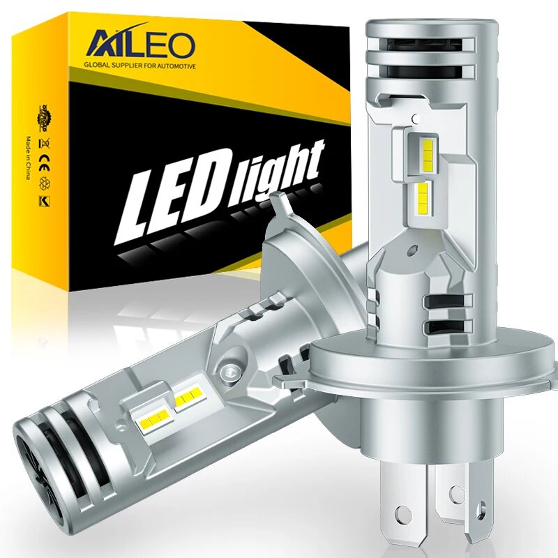 AILEO 2 шт. 24000Lm H4 H7 светодиодные фары H11 H8 H9 9005 9006 светодиодные 120 Вт 6500 К 9006/HB4