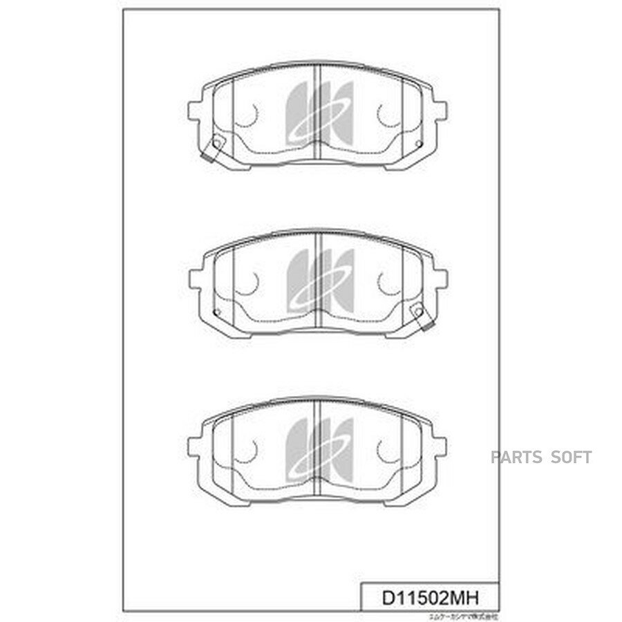 KASHIYAMA D11502MH Колодки тормозные дисковые ()