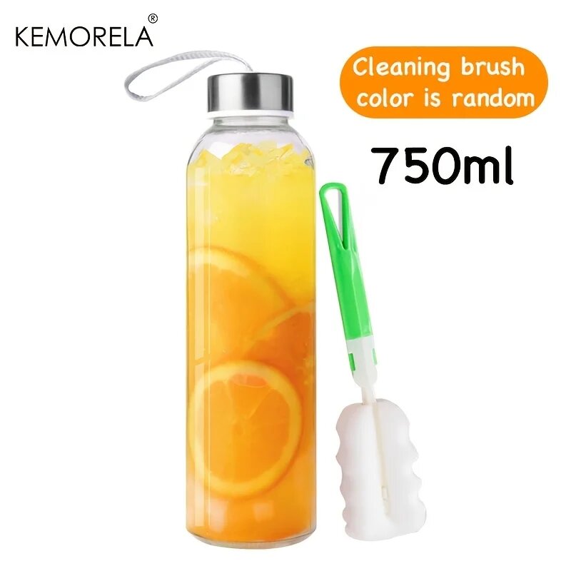 KEMORELA стеклянная бутылка для воды 500/750/1000 мл 750ML