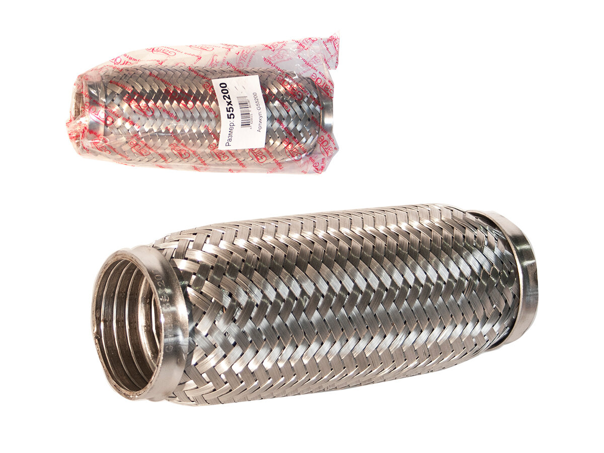 Гофра глушителя 55x200 , 3х слойная Interloсk G55200