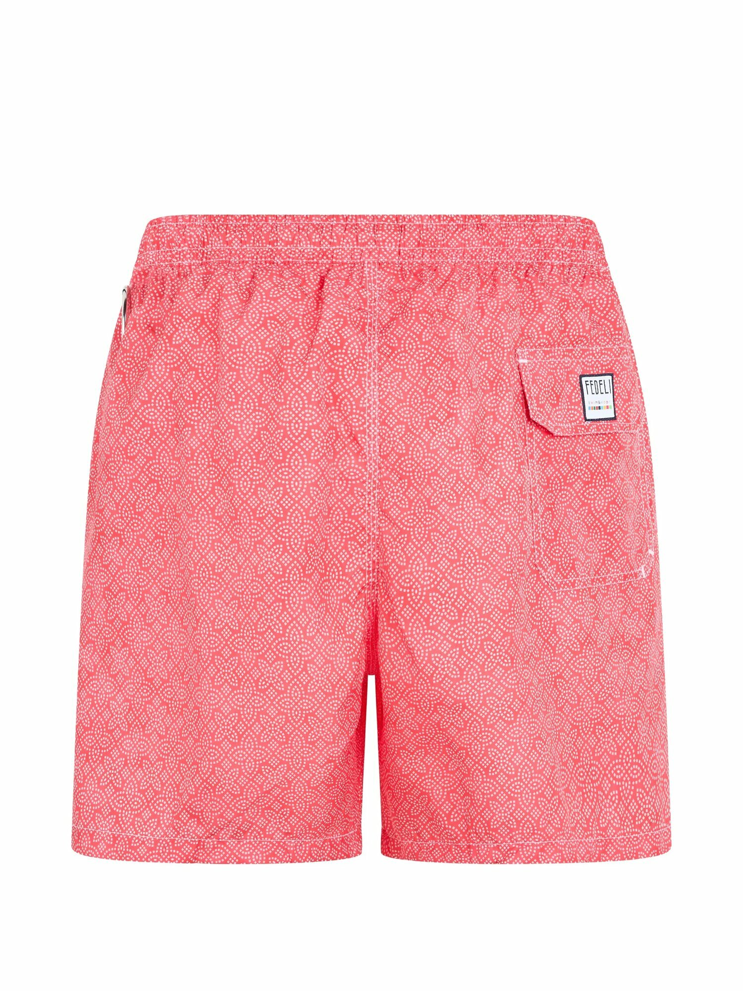 Шорты для плавания FEDELI Geometric-print drawstring swim shorts, размер 3XL, red — фото 1