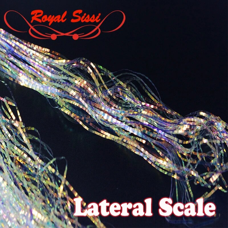 Royal Sissi, 1 упаковка, боковые весы для вязания мух, морская вода, Flashbou, пряжка, спиннербейт, рыболовная приманка, принадлежности для привязывания мух