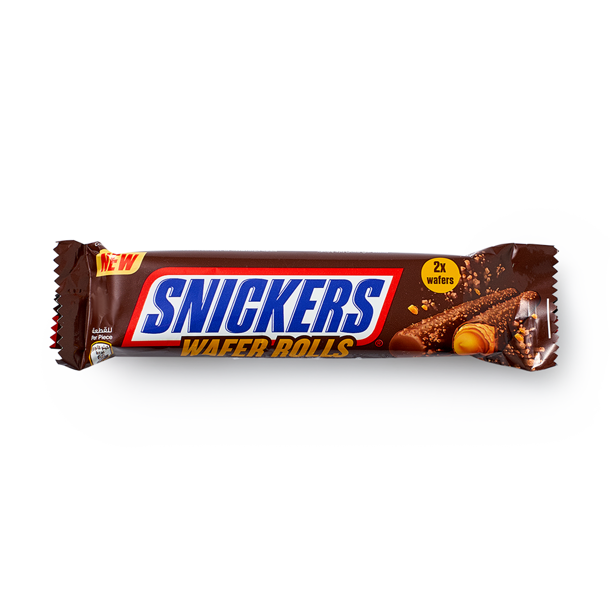 Трубочки вафельные Snickers Wafer Rolls, карамельный вкус, 2 шт