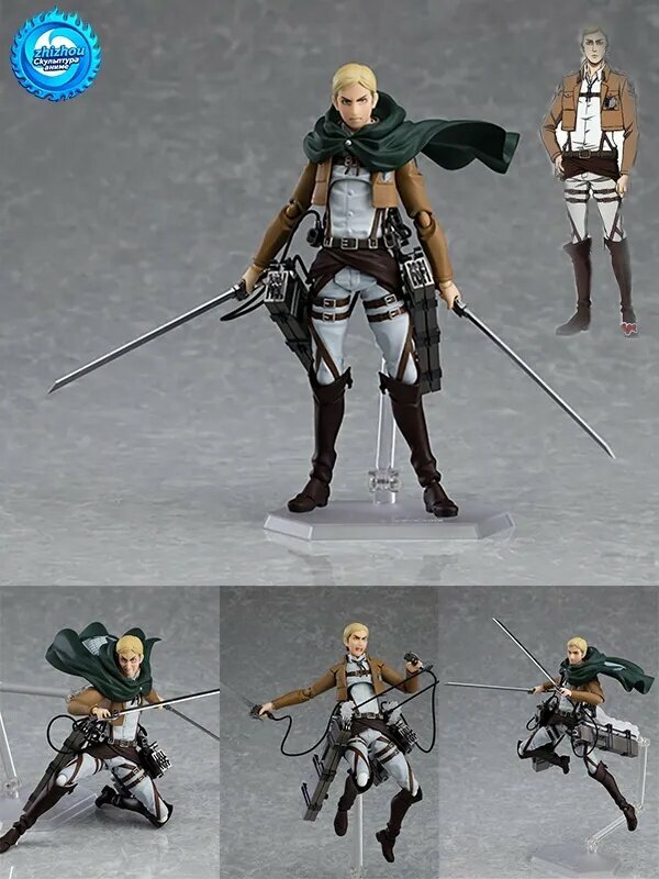Персонаж аниме figma Атака титанов Эльвин Смит 15CM
