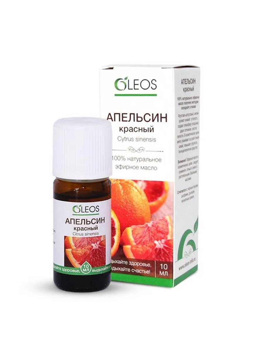 Масло эфирное Олеос (Oleos) Апельсин красный 10 мл 1 шт