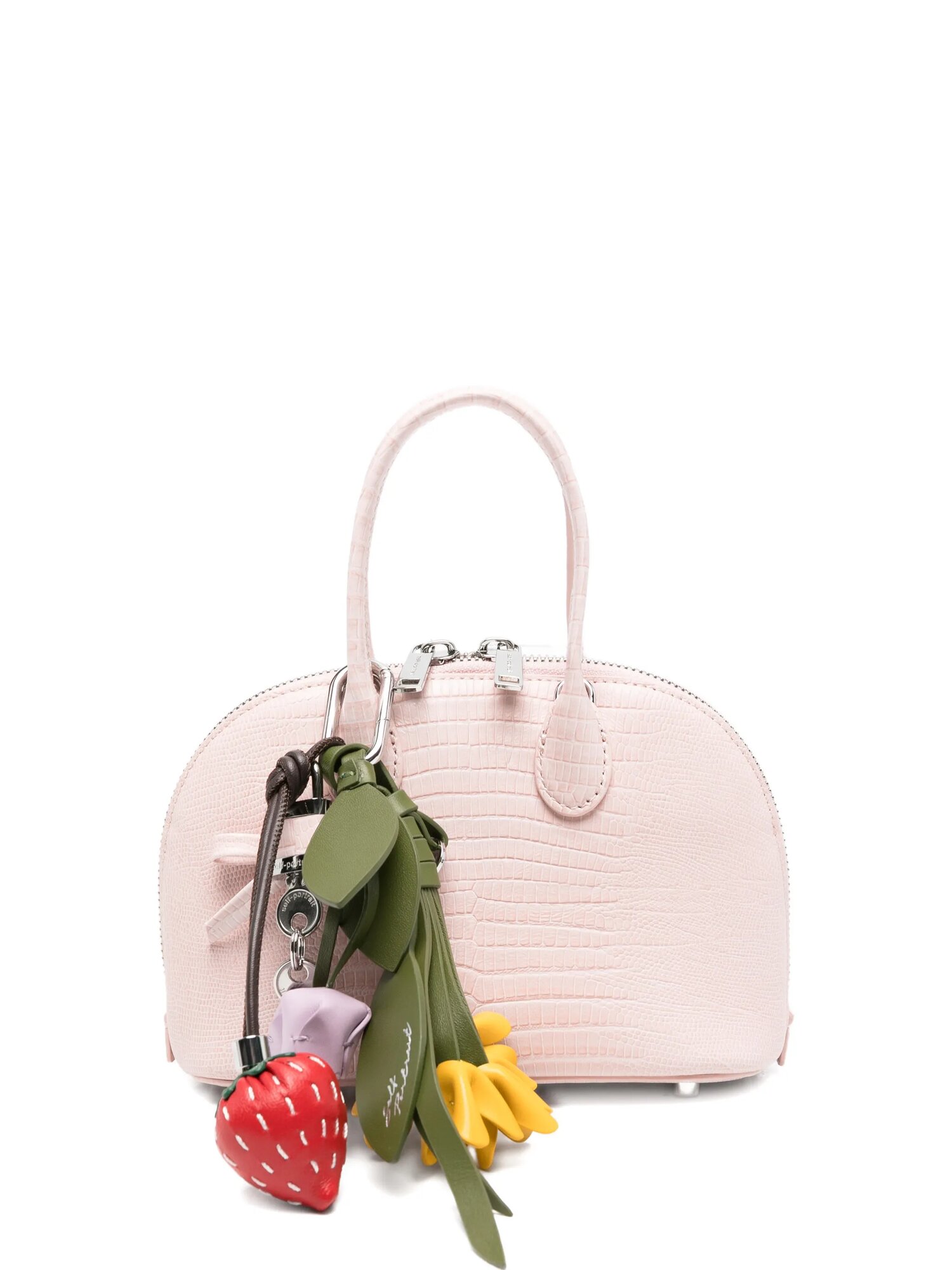 Сумка Lizard-embossed leather mini tote bag