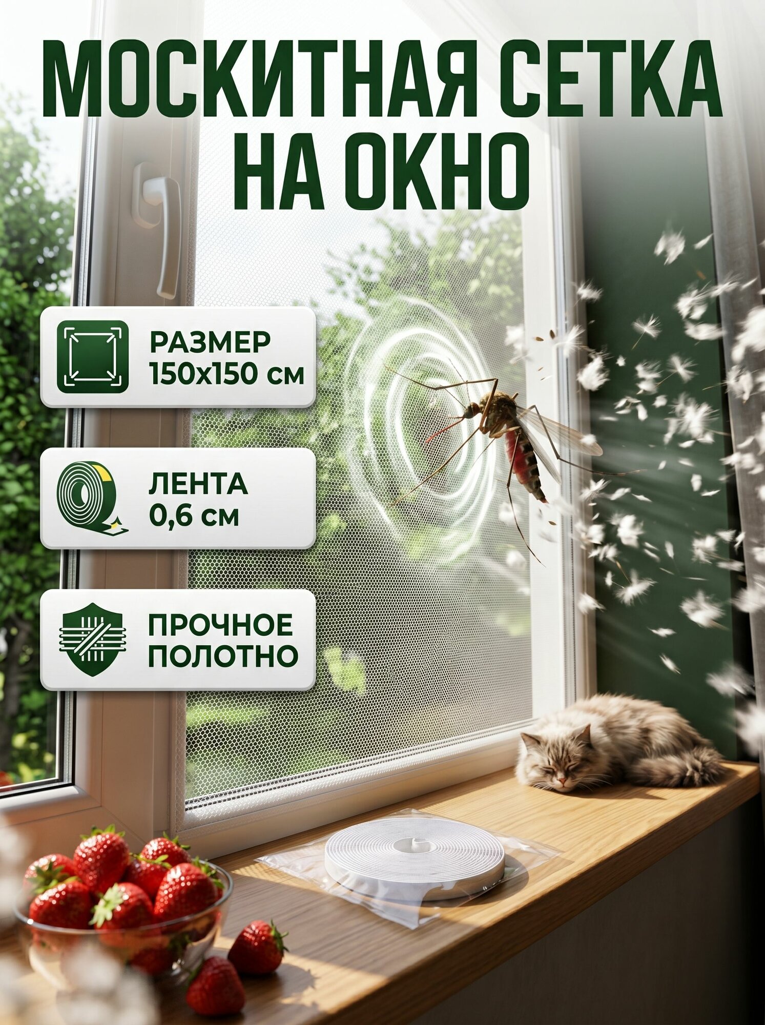 Москитная сетка на окно